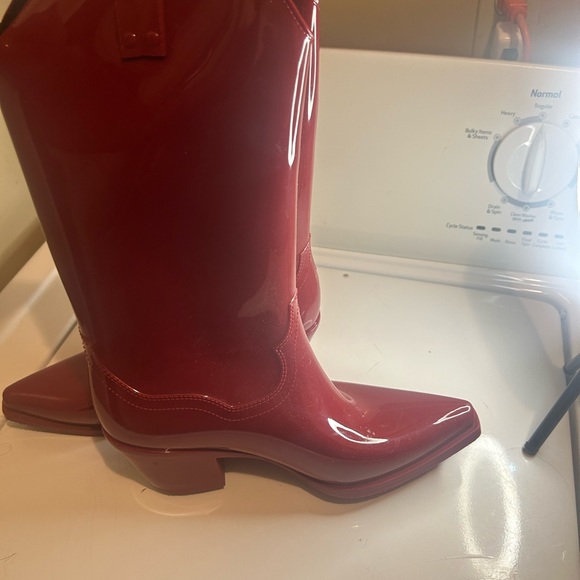 unknown | Shoes | Brick Red Cowboy Rain Boots 9 | Poshmark
